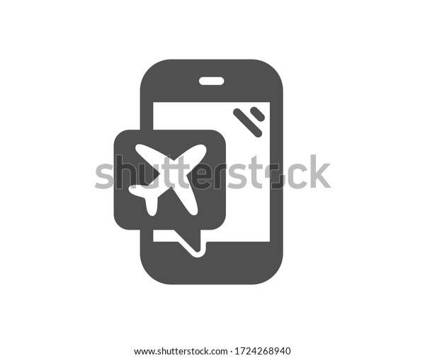 Flight Mode Icon Airplane Mode Sign Stock Vector (Royalty Free ...
