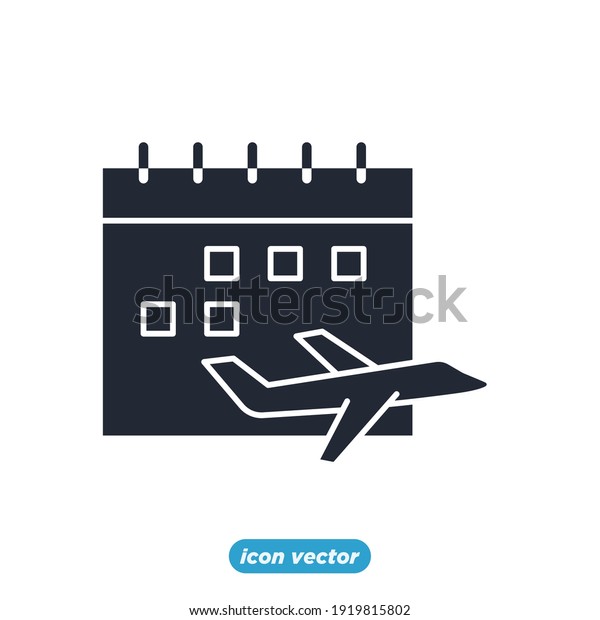 Flight Schedule Icon Flight Schedule Symbol Stock Vector (Royalty Free ...
