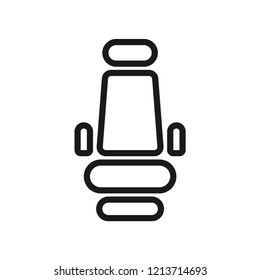 Flight Seat Icon Simple Flat Design Stock Vector (Royalty Free ...