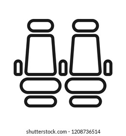 Flight Seat Icons Simple Flat Design Stock Vector (Royalty Free ...