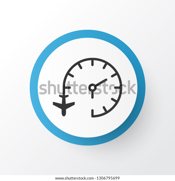 Flight Time Icon Symbol Premium Quality Stock Vector (Royalty Free ...