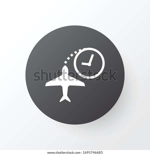 Flight Time Icon Symbol Premium Quality Stock Vector (Royalty Free ...