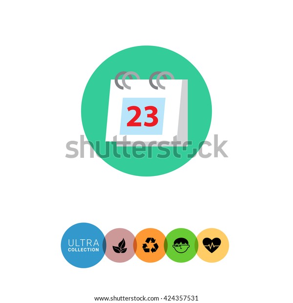 Flip Calendar Icon Stock Vector (Royalty Free) 424357531 | Shutterstock