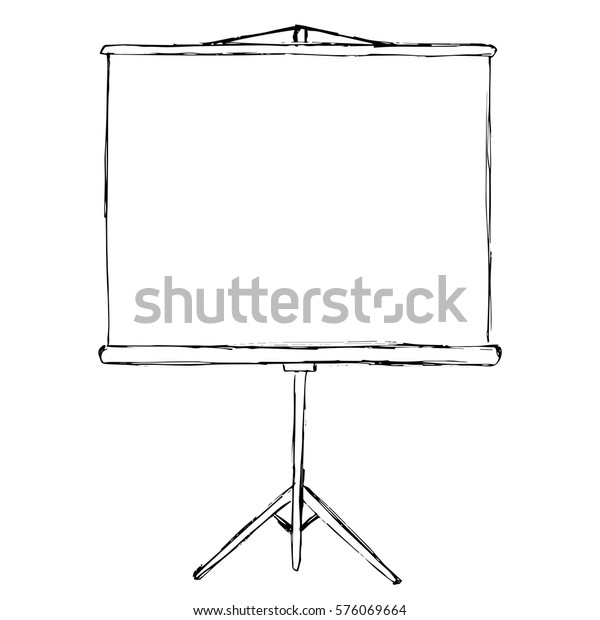 Flip Chart Isolated On White Background Stock Vector (Royalty Free ...