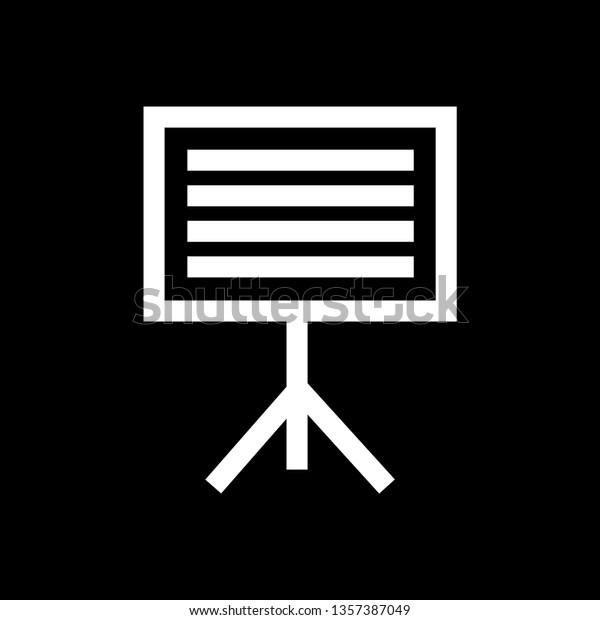 Flip Chart Sign Template Business Office Stock Vector (Royalty Free ...
