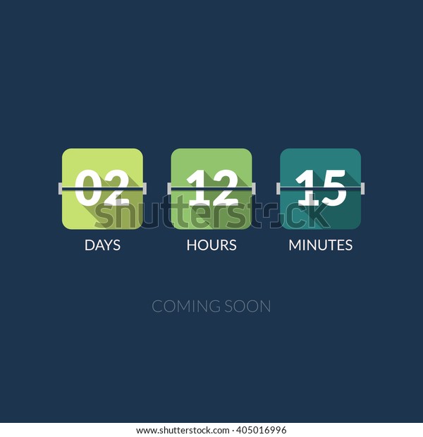 Flip Countdown Timer Vector Clock Counter Stock Vector (Royalty Free ... Flip Countdown Timer Vector Clock Counter Stock Vector (Royalty Free ...