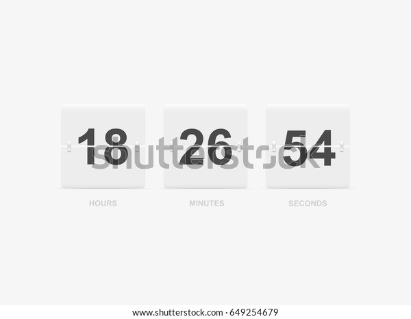 Flip Countdown Timer Vector Clock Counter Stock Vector (Royalty Free ... Flip Countdown Timer Vector Clock Counter Stock Vector (Royalty Free ...