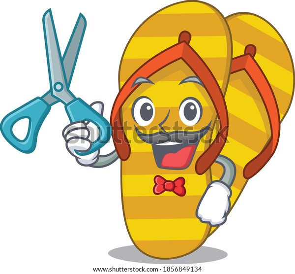 Flip Flops Cartoon Character Design Talented Stock Vector (Royalty Free ...