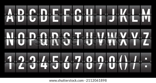 1,355 Mechanical flipping letters 图片、库存照片和矢量图 | Shutterstock