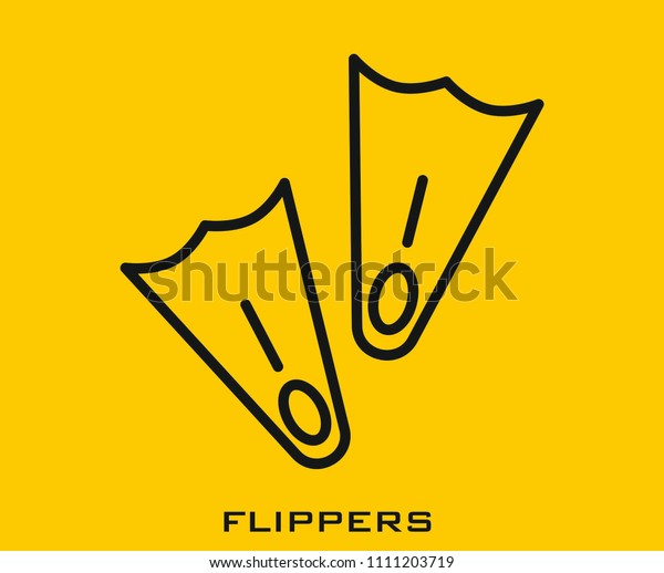 Flipper Icon Signs Stock Vector (Royalty Free) 1111203719 | Shutterstock