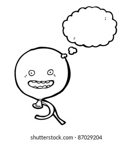 Floating Balloon Character Stock Vector (Royalty Free) 87029204 ...