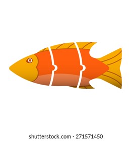 Fish Triangles Low Poly Fish Vector Stock Vector (Royalty Free) 1104702971