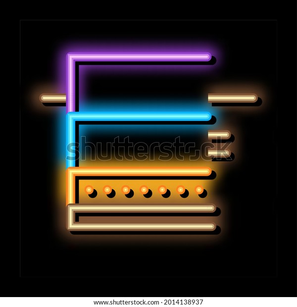 Floating Foundation Neon Light Sign Vector Stock Vector (Royalty Free ...