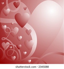 Floating Hearts Stock Vector (Royalty Free) 2345088 | Shutterstock