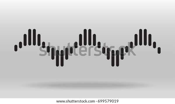Floating Sound Wave Stock Vector (Royalty Free) 699579019 | Shutterstock