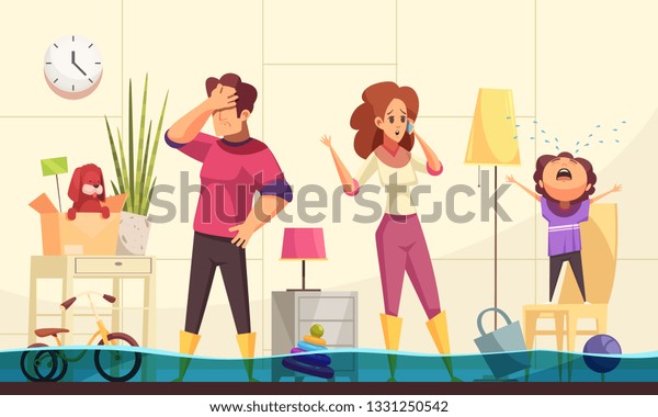 51 Living Room Flooded Stock Vectors, Images & Vector Art | Shutterstock
