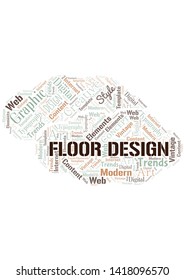 Floor Design Word Cloud Wordcloud Made Stock Vector (Royalty Free ...