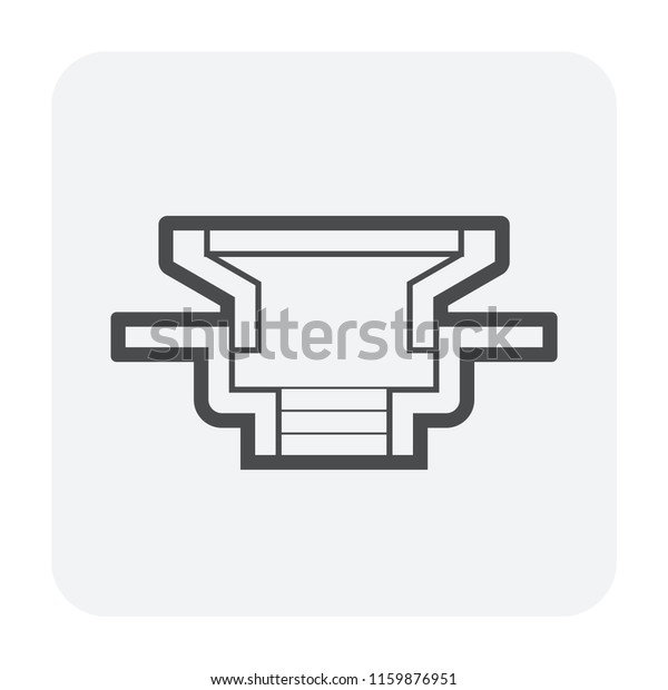 Floor Drain Icon Drainage System Stock Vector (Royalty Free) 1159876951 ...