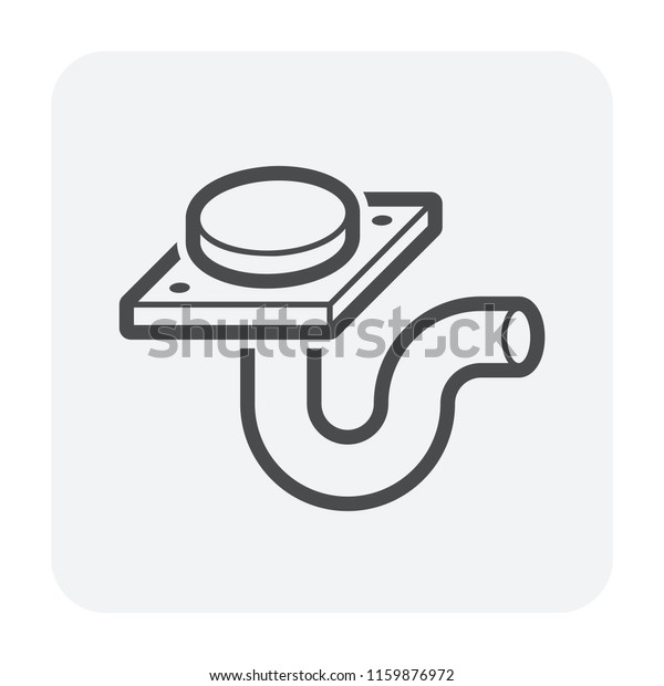 Floor Drain Icon Drainage System Stock Vector (Royalty Free) 1159876972 ...