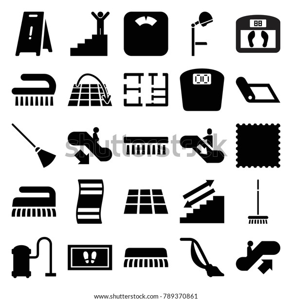 Floor Icons Set 25 Editable Filled Stock Vector (Royalty Free ...