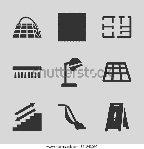 Floor Icons Set Set 9 Floor Stock Vector (Royalty Free) 641243092