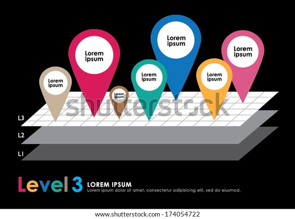 Floor Map Template Shopping Malls 스톡 벡터(로열티 프리) 174054722