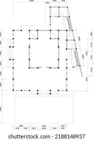 Floor Plan Sketch Muslim Mosque Stock Vector (Royalty Free) 2188148937 ...