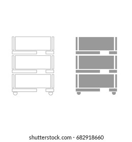 Floor Rack Paper Icon Stock Vector (Royalty Free) 682918660 | Shutterstock