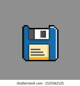 Floppy Disc Pixel Art Style Stock Vector (Royalty Free) 2125362125