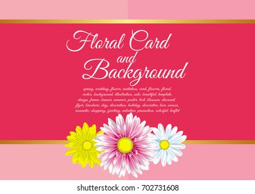 Floral Card Background Stock Vector (Royalty Free) 702731608 | Shutterstock