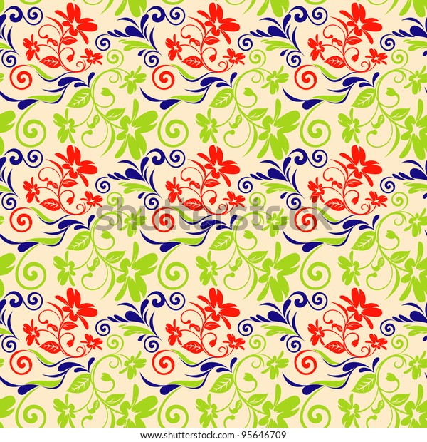 Floral Designs Based On Contrast Triad Stock Vector (Royalty Free ...