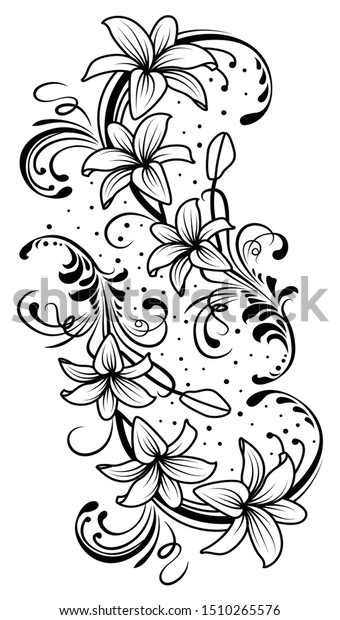 Floral Graphic Design Vector Art Decorative Stock Vector (Royalty Free ...
