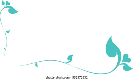 Floral Heart Frame Vector Illustration Southeast Stock Vector (Royalty ...