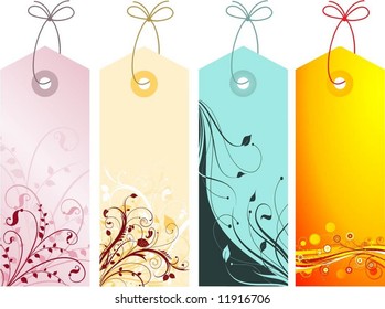 Green Flower Price Tag Label Set Stock Vector (Royalty Free) 49950640