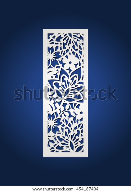 Blomster laser cut monogram indledende bogstav Stock-vektor (royaltyfri ...