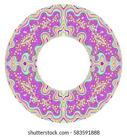 Floral Medallion Pattern Stock Vector (Royalty Free) 583591888 ...