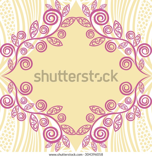 Floral Nature Patten Card Vector Illustration Stock Vector (Royalty ...