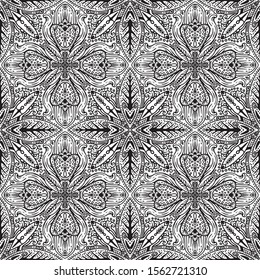 Floral Repetitive Pattern Diagonal Line Art Stock Vector (Royalty Free ...