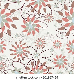 Cotton Flower Pattern Cotton Vector Background Stock Vector (Royalty ...