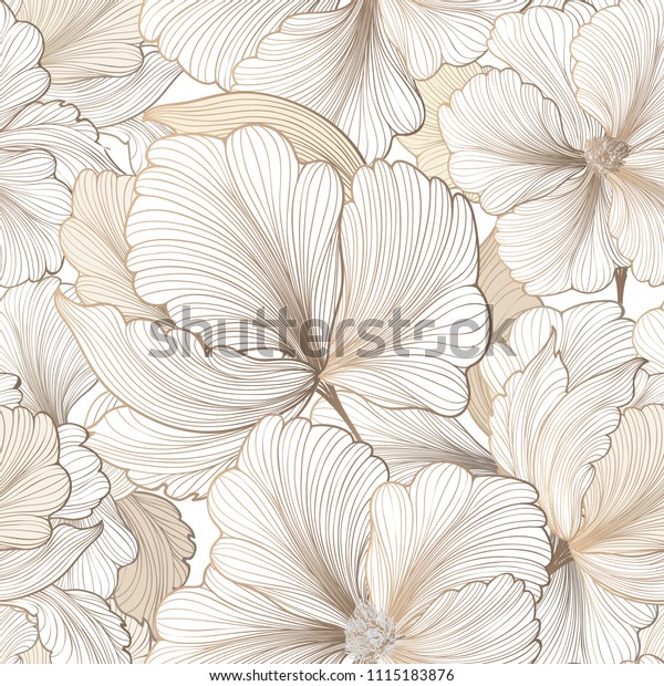 Motif floral harmonieux. Arrière-plan floral. Texture : image ...