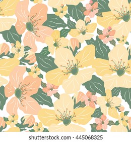 Floral Seamless Patterncolorful Vector Printtextile Texture Stock ...