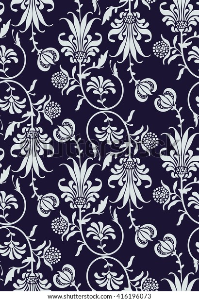 Florid Elegant Classic Floral Pattern On: vector de stock (libre de ...
