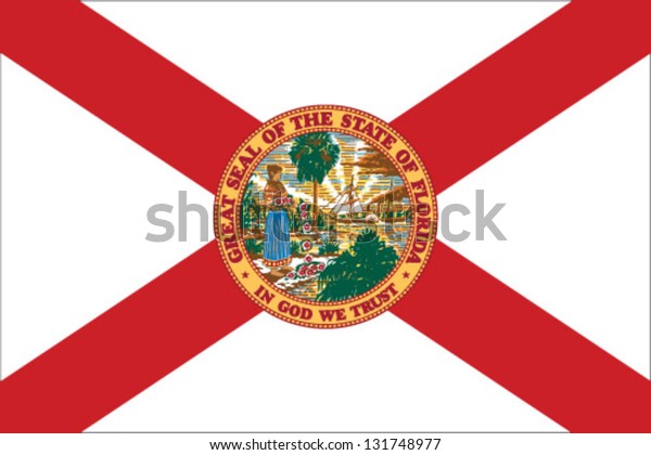 Florida State Flag Stock Vector (Royalty Free) 131748977