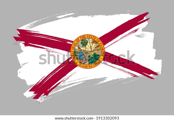 Florida State Flag Usa American State Stock Vector (Royalty Free ...