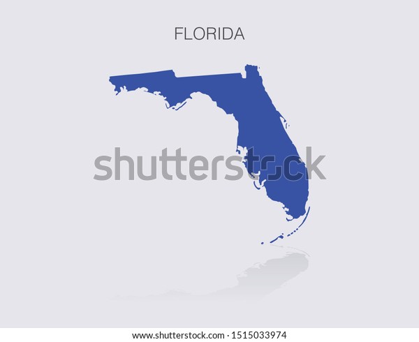 Florida State Map Outline Infographics News Stock Vector (Royalty Free ...
