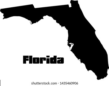 Florida State Svg Vector Usa Stock Vector (Royalty Free) 1435460906 ...
