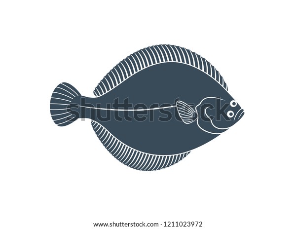 Flounder Logo Isolated Flounder On White Stock Vector (Royalty Free ...