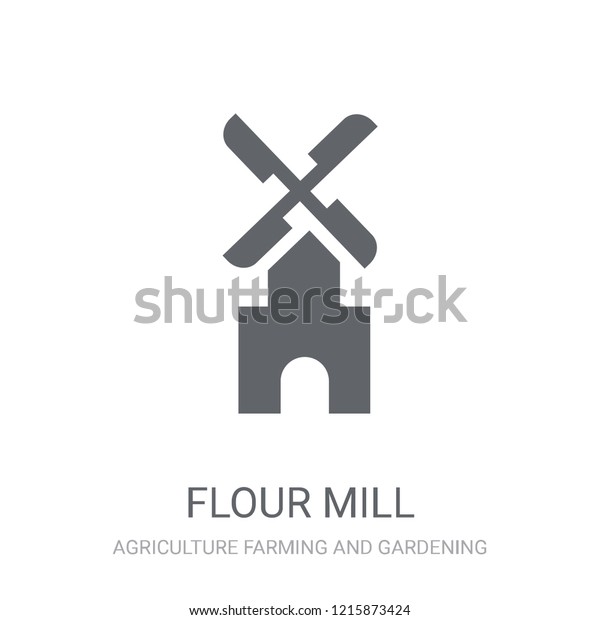 Flour Mill Icon Trendy Flour Mill Stock Vector (Royalty Free ...