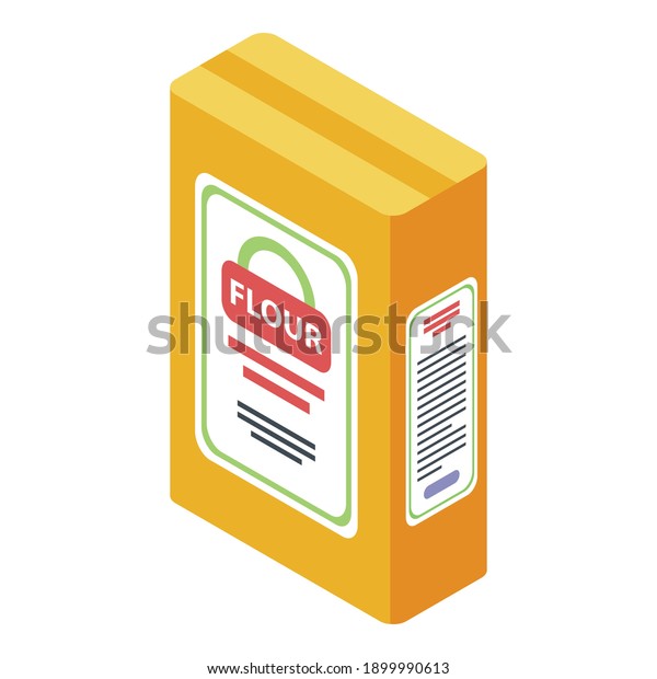 Flour Package Icon Isometric Flour Package Stock Vector (Royalty Free ...