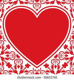 Flourish Heart Frame Stock Vector (Royalty Free) 50652745 | Shutterstock